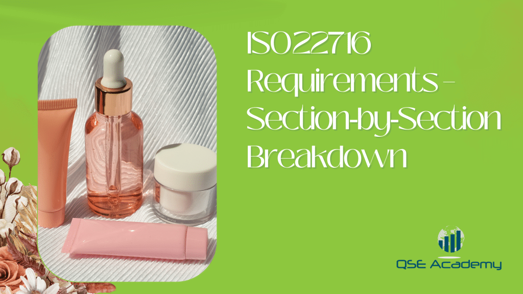ISO 22716 Requirements: Section Guide