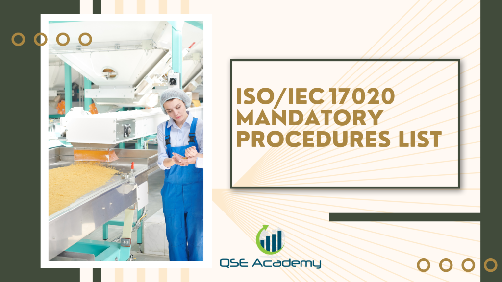ISO/IEC 17020 Mandatory Procedures List
