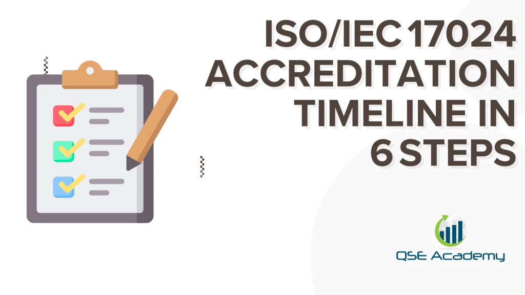 ISO/IEC 17024 Accreditation Timeline in 6 Steps - Qse academy