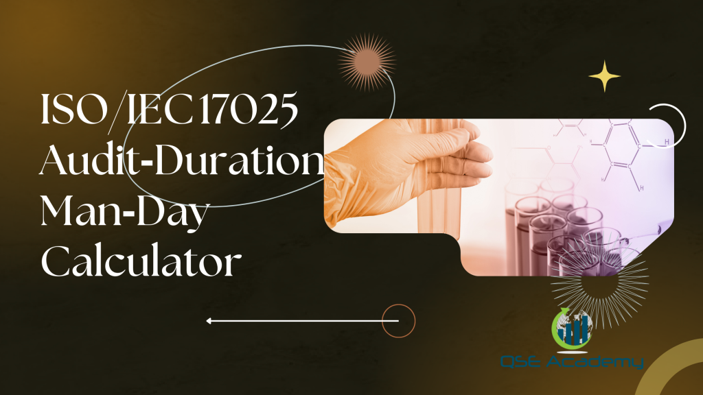 ISO/IEC 17025 Audit Man-Day Calculator