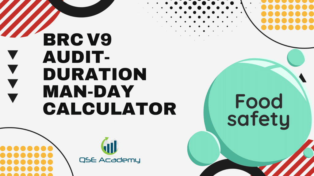 BRC V9 Audit‑Duration Man‑Day Calculator - Qse academy