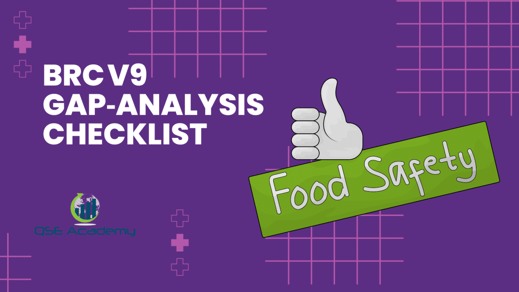 BRC V9 Gap‑Analysis Checklist - Qse academy