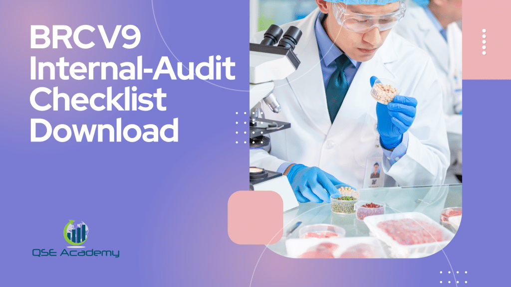 BRC V9 Internal‑Audit Checklist Download - Qse academy