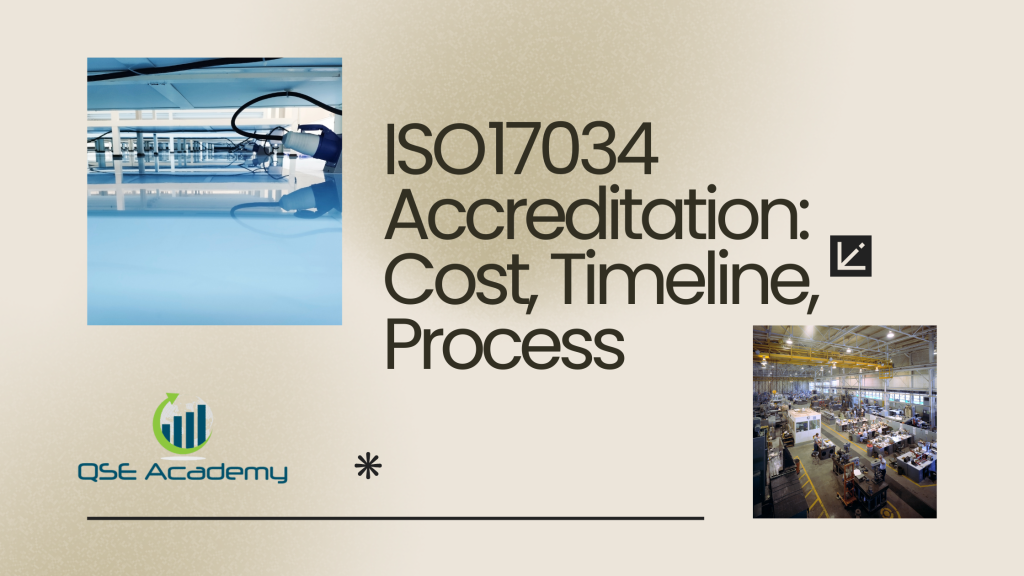 ISO 17034 Accreditation: Cost, Timeline, Process - Qse academy