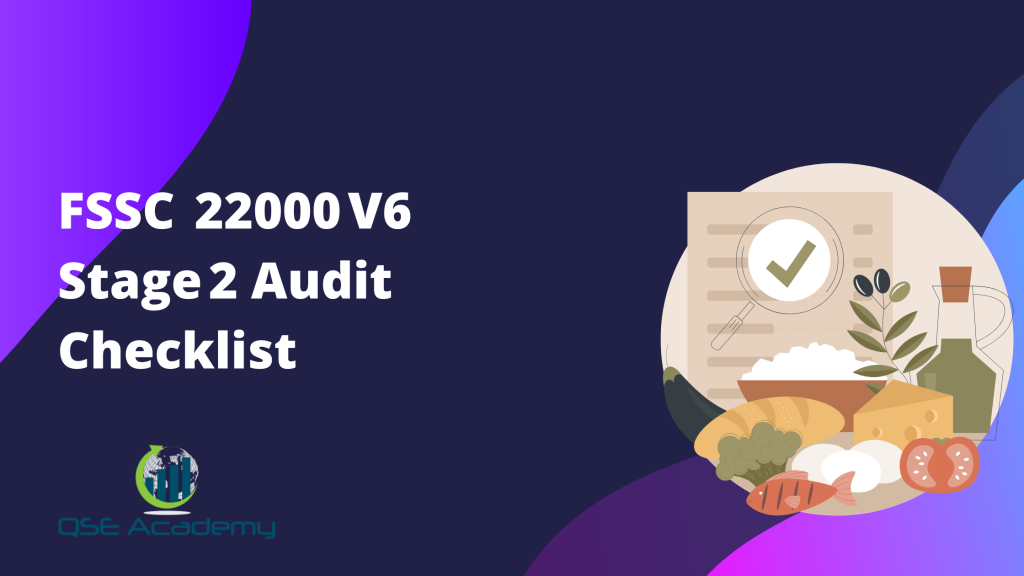 FSSC 22000 V6 Stage 2 Audit Checklist - Qse academy
