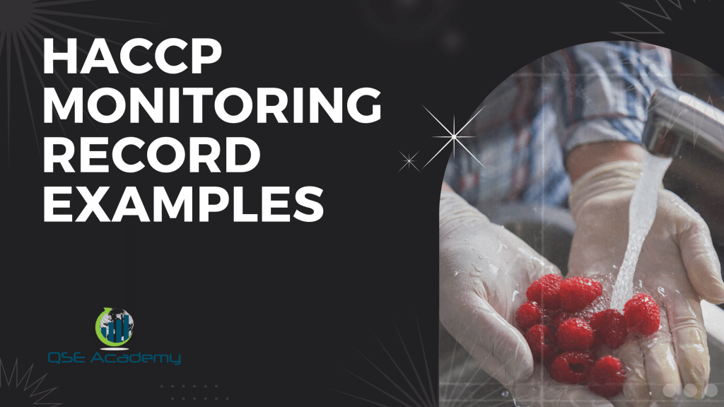 HACCP Monitoring Record Examples - Qse academy
